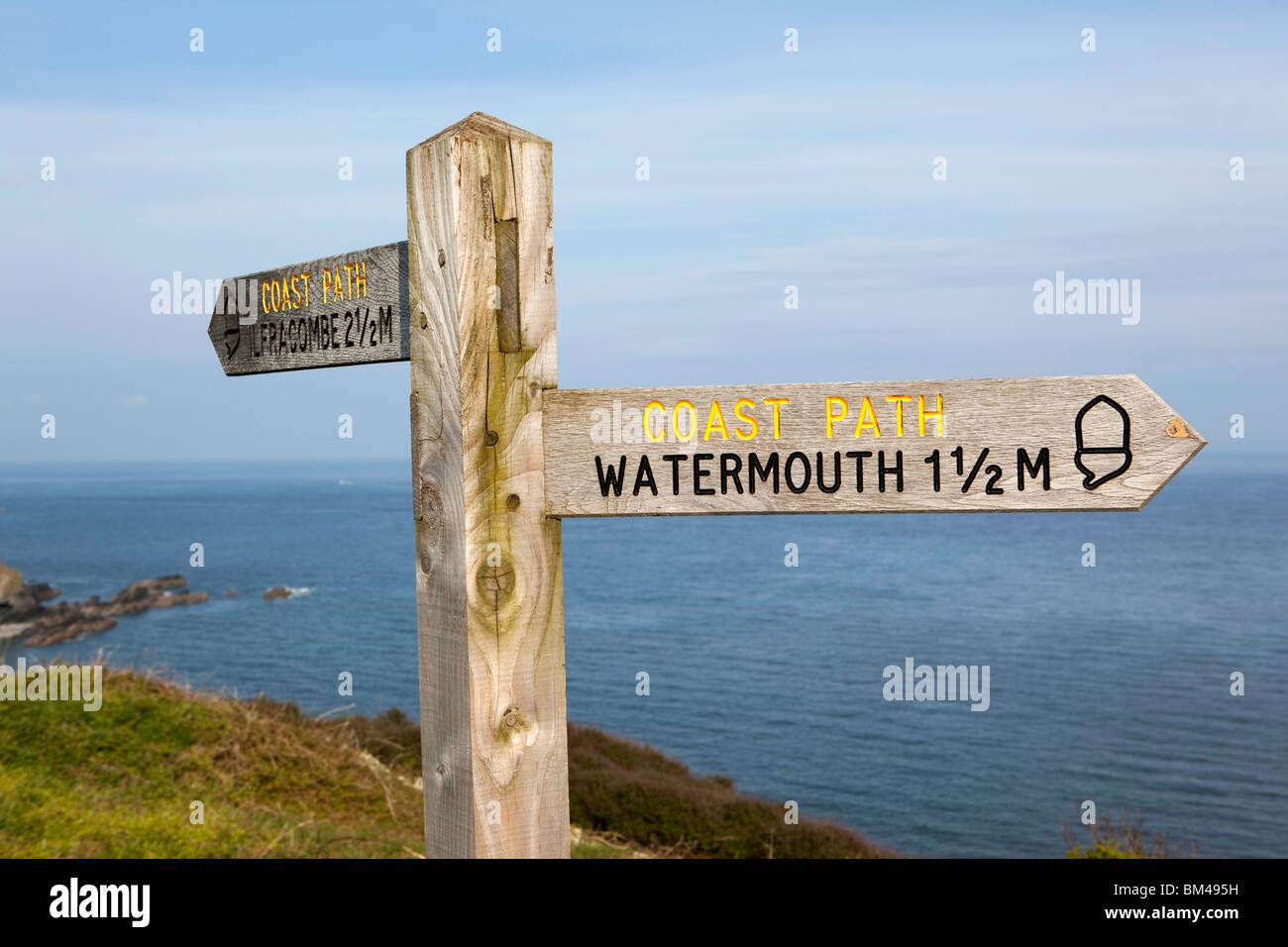 Großbritannien, England, Devon, Ilfracombe, South West Coast Path ...