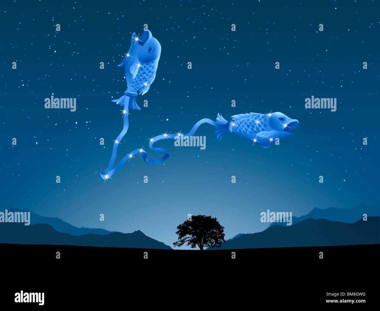 Bild von Sternzeichen, Fische Stockfotografie - Alamy