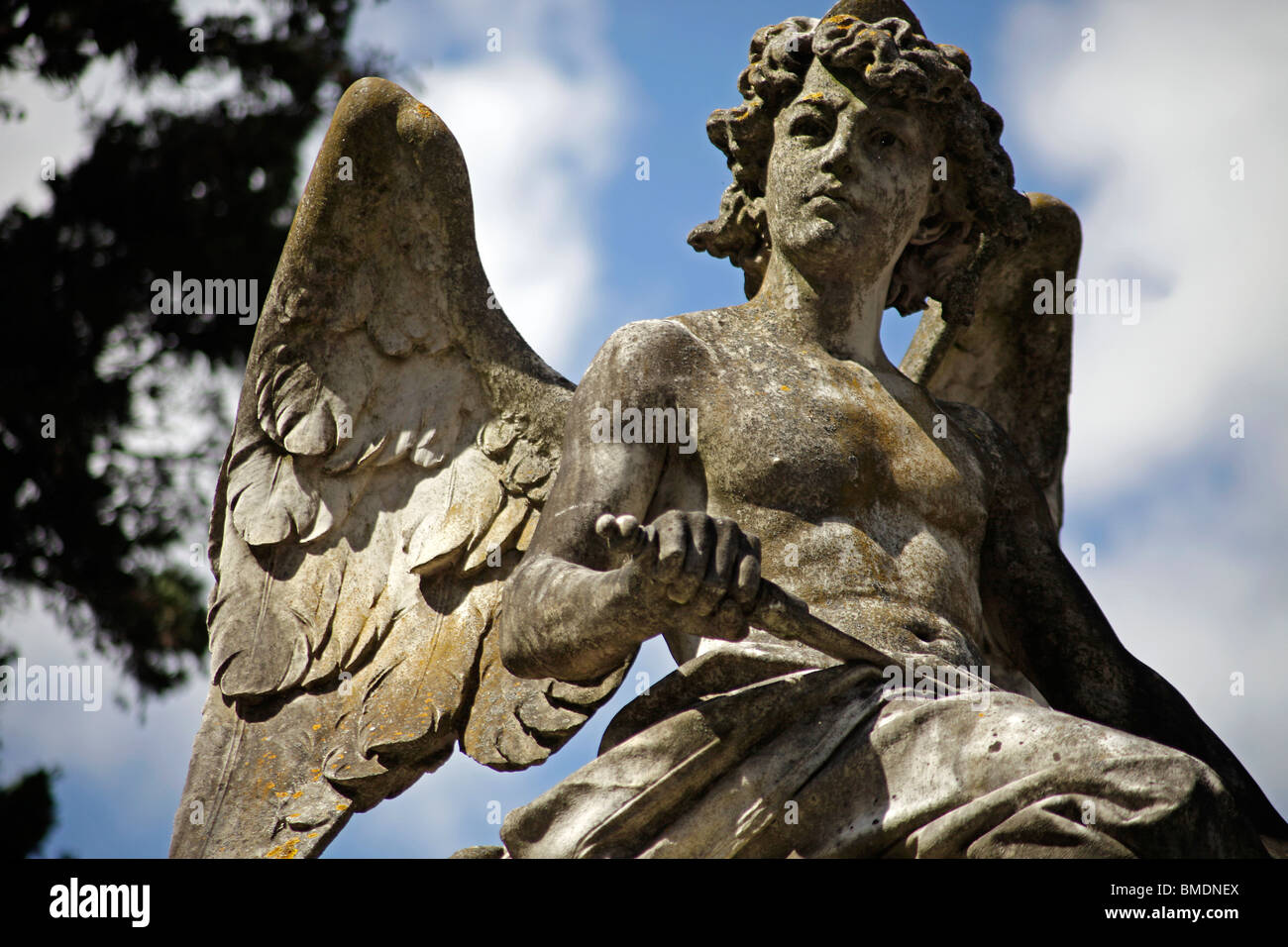Engel auf dem Friedhof Prazeres in Lissabon, Portugal, Europa ...