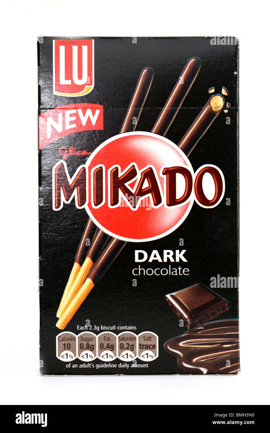 Mikado Dark Chocolate Sticks Stockfotos und -bilder Kaufen - Alamy