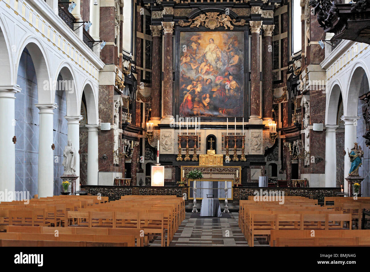 Die Erhöhung des Kreuzes von Rubens, Kathedrale unserer lieben Frau, Antwerpen, Belgien ...