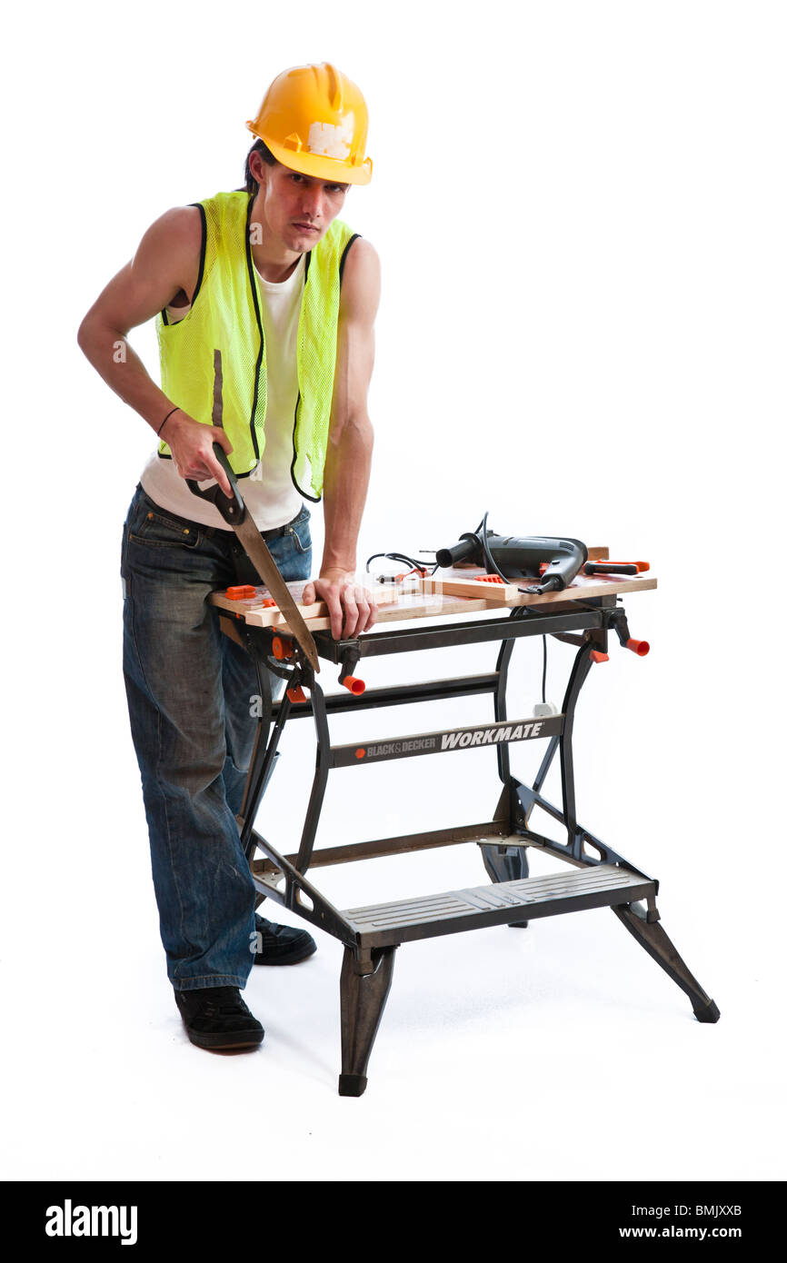 Arbeite hart mann Ausgeschnittene Stockfotos und -bilder - Alamy