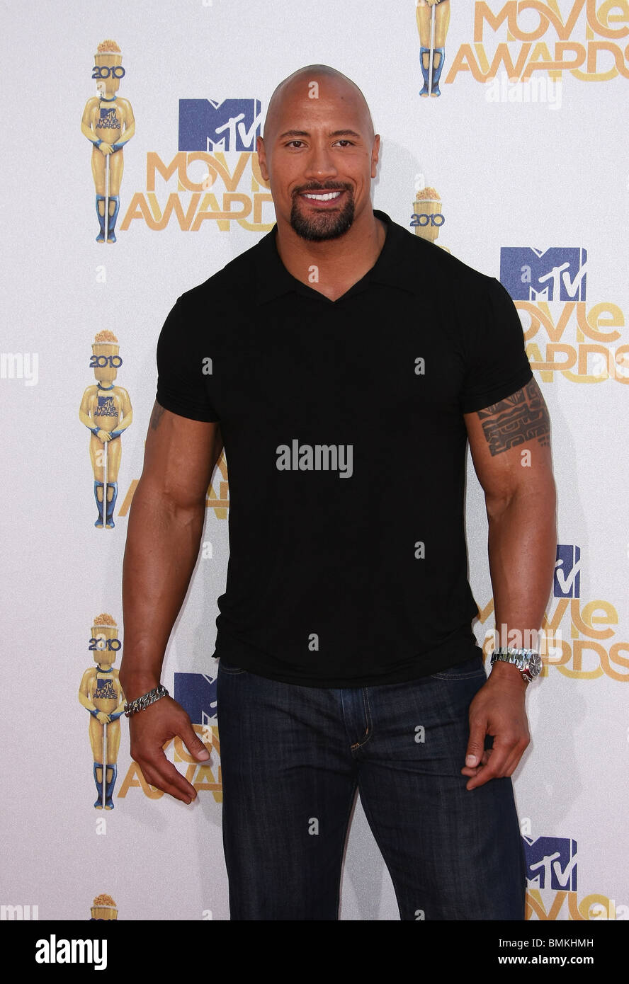 DWAYNE JOHNSON AKA der ROCK 2010 MTV MOVIE AWARDS RED CARPET UNIVERSAL ...