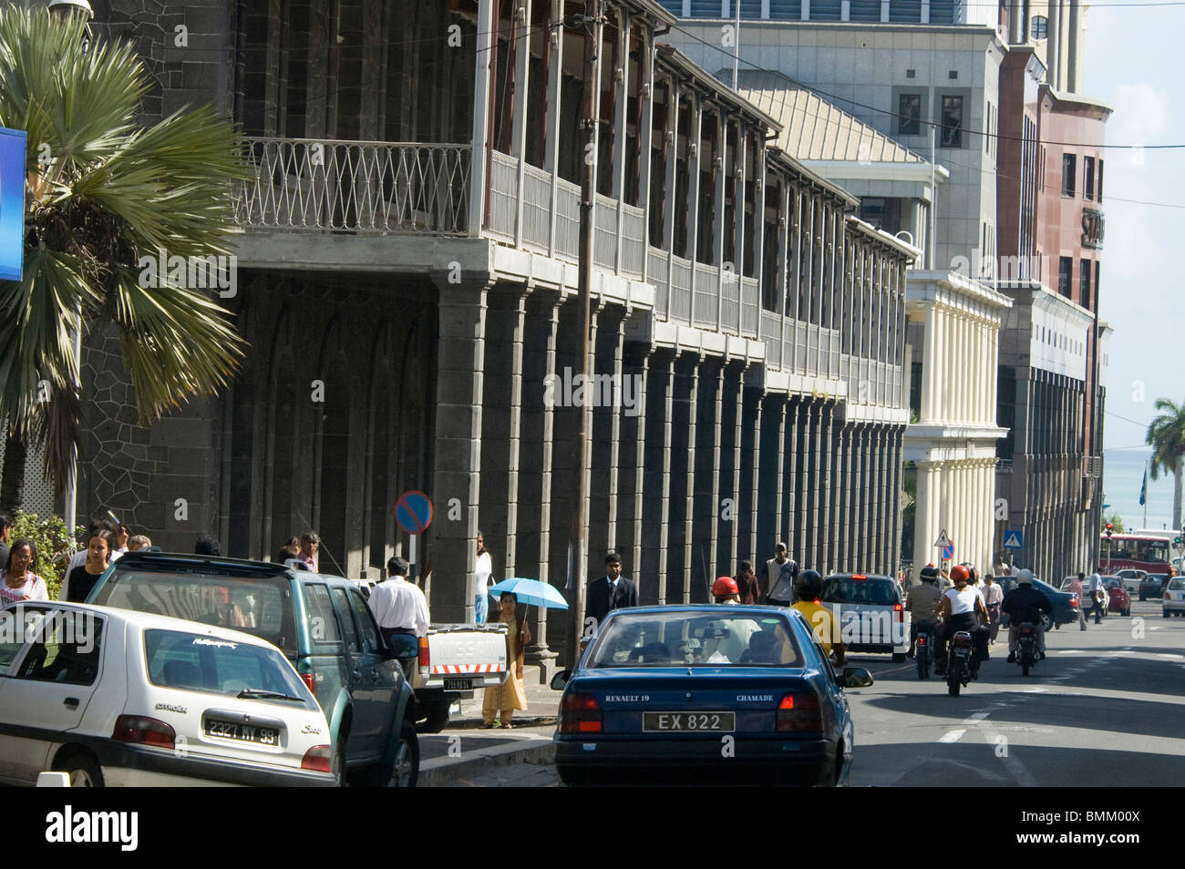 Mauritius Port Louis Street Scene Stockfotos & Mauritius Port Louis ...