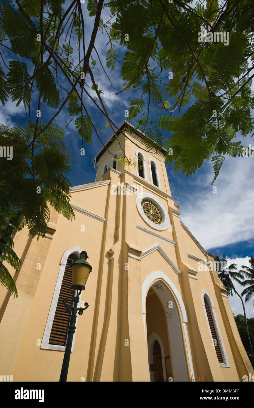 Seychellen, La Digue Island, La Passe, Eglise de Notre Dame de L ...