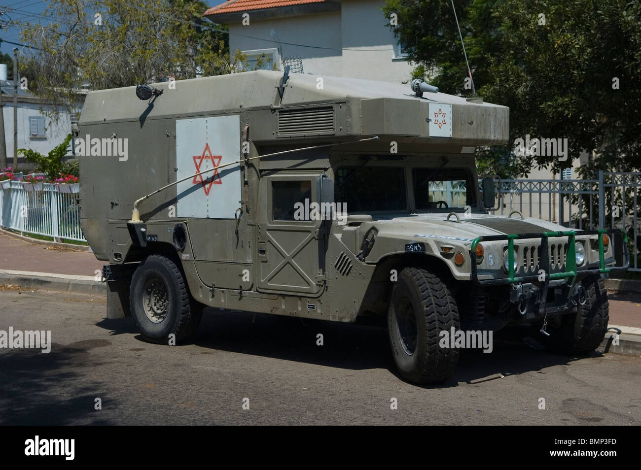 Israelische militärische Krankenwagen HMMWV Humvee in einer nördlichen ...