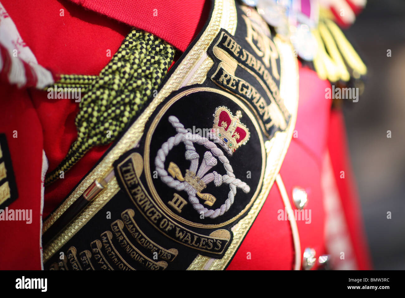 Das Staffordshire Regiment zeremonielle Kleid - das Regiment dann wurde ...