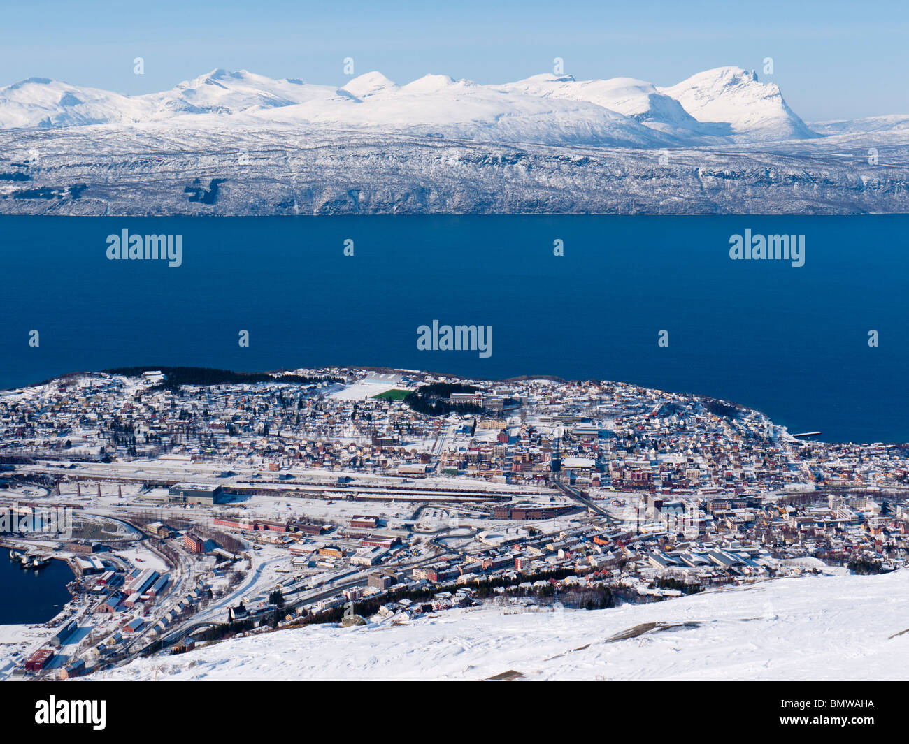 Winter Narvik Lapland Norway Stockfotos & Winter Narvik Lapland Norway ...