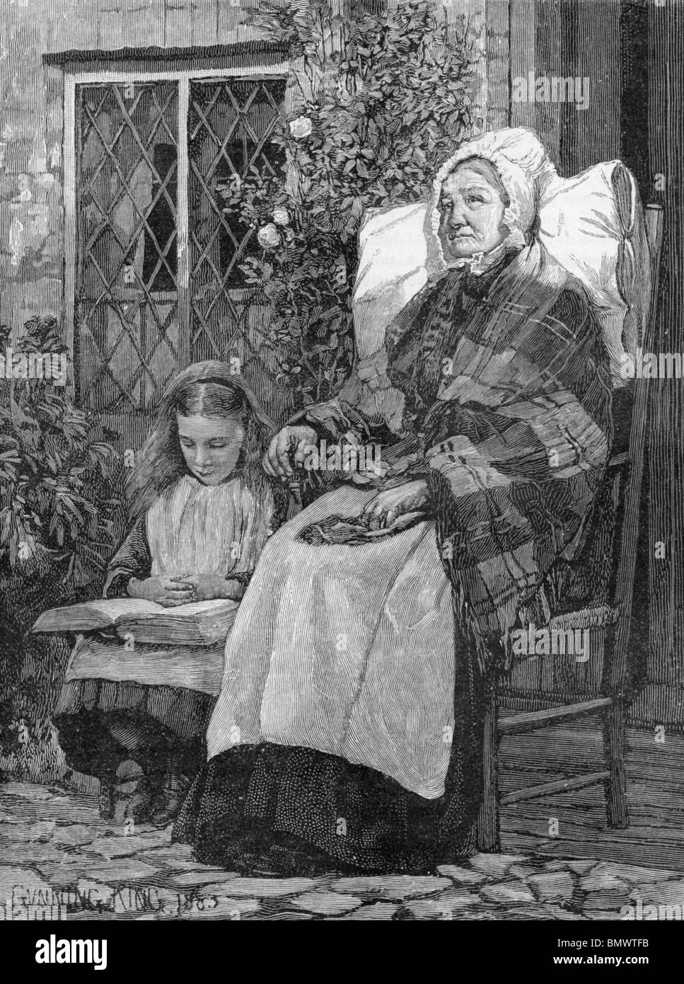 Grannies granny Schwarzweiß-Stockfotos und -bilder - Alamy