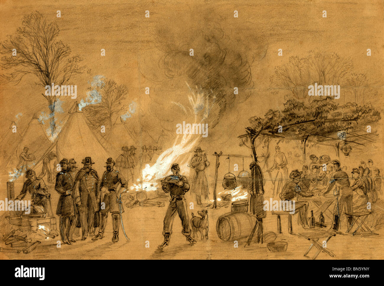 Civil war army camp -Fotos und -Bildmaterial in hoher Auflösung – Alamy