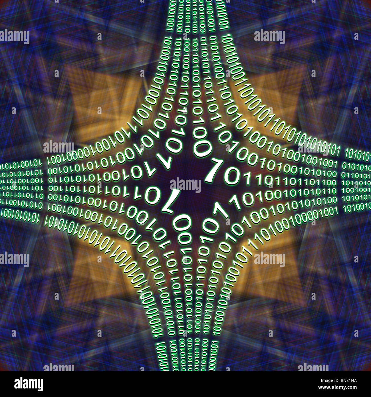 Binär-Code Computer Hintergrund Zahlen Stockfotografie - Alamy