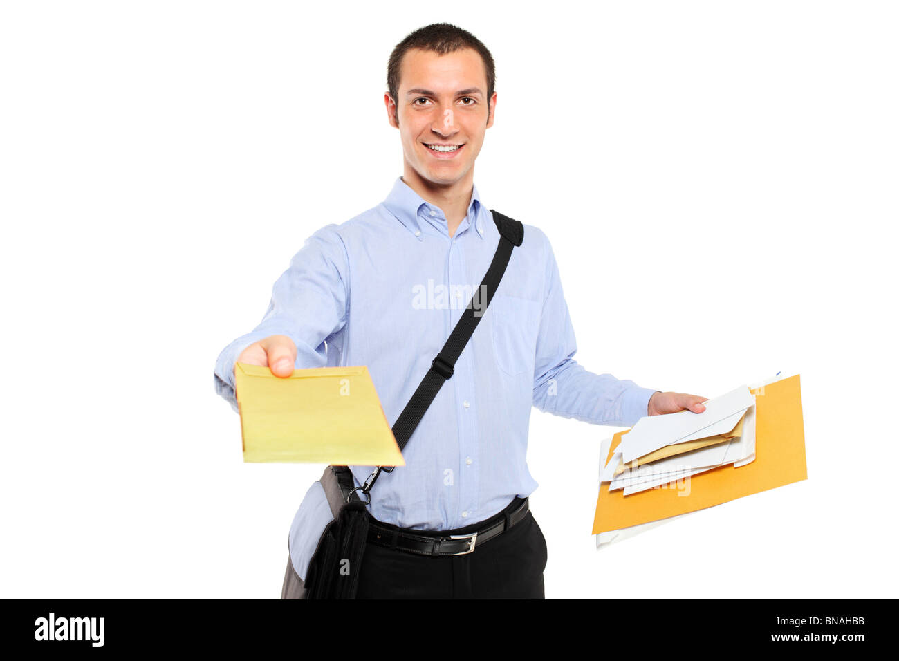 Ein postbote bei der arbeit Stockfotos und -bilder Kaufen - Alamy