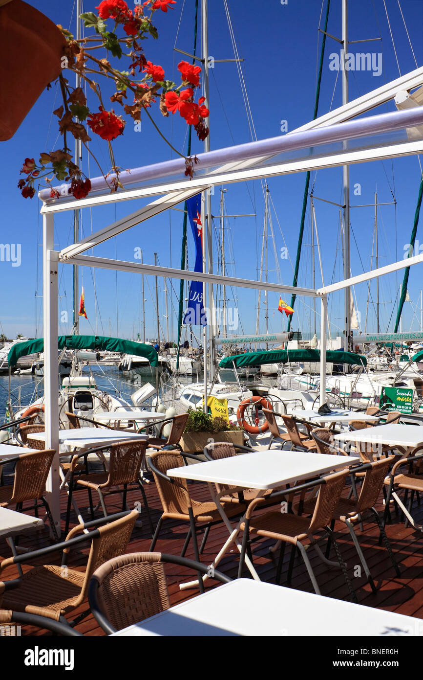Restaurant in Sitges Marina, Port d'Aiguadolç. Sitges, Katalonien ...