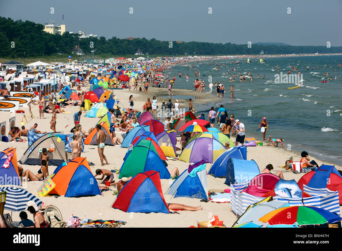 Seebad Binz auf der Insel Rügen, Nordosten Deutschlands an der Ostsee ...