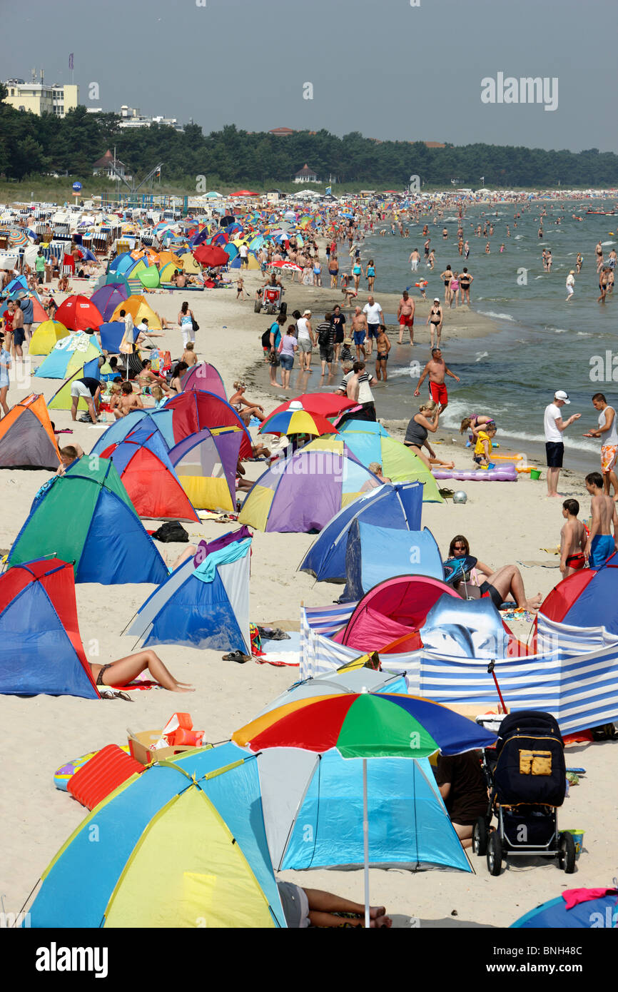 Seebad Binz auf der Insel Rügen, Nordosten Deutschlands an der Ostsee ...