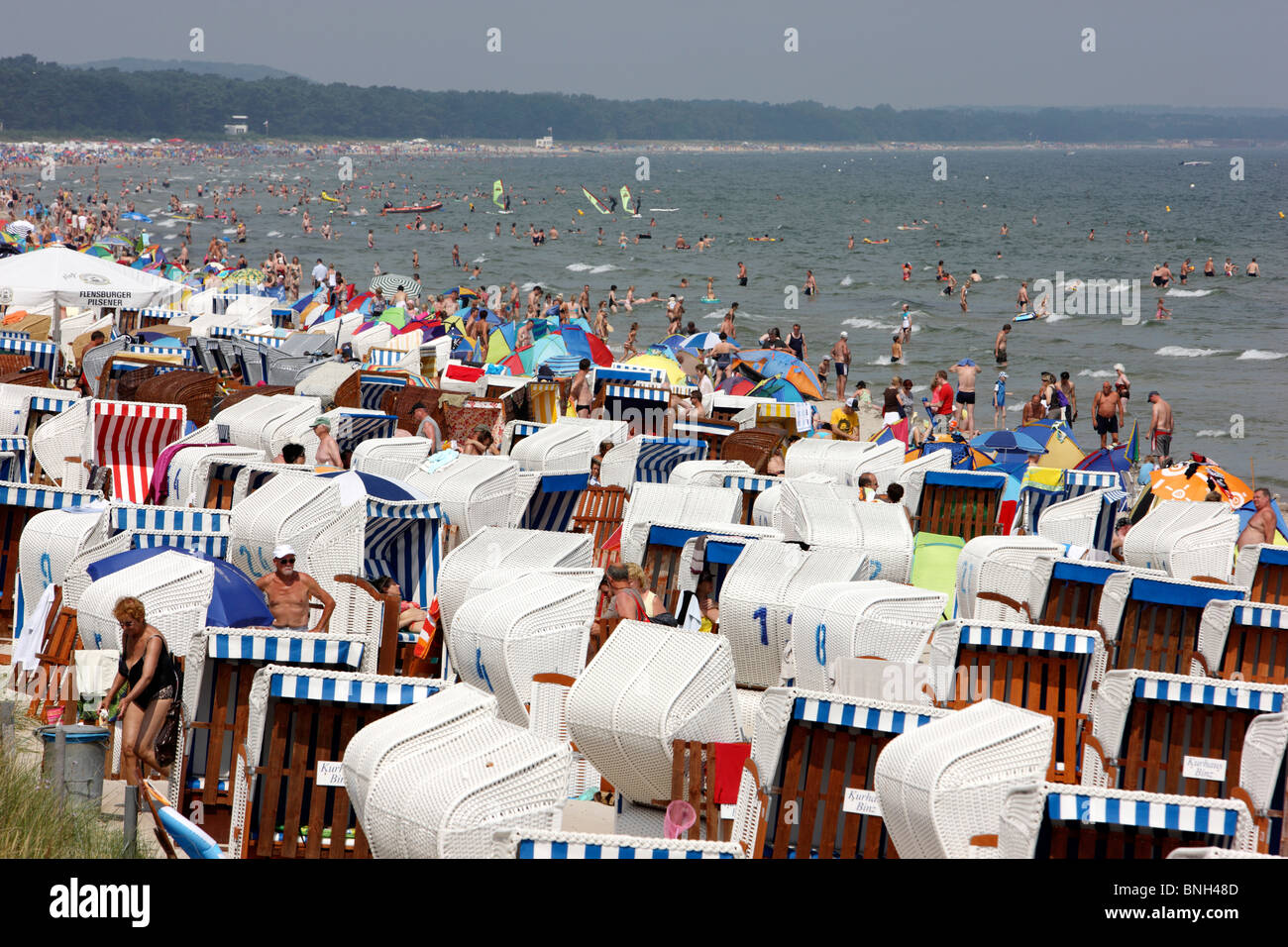 Seebad Binz auf der Insel Rügen, Nordosten Deutschlands an der Ostsee ...