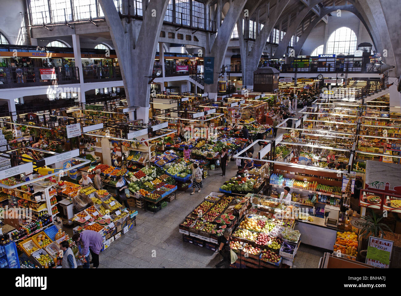 Markthalle in Breslau Breslau Schlesien Polen Europa Baugewerbe Gemüse ...