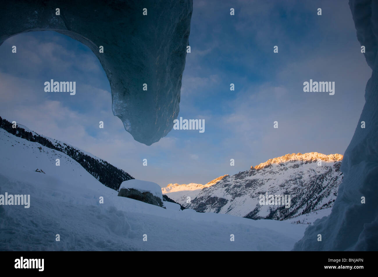 Morteratschgletscher Morteratsch Glacier Switzerland Graubünden ...