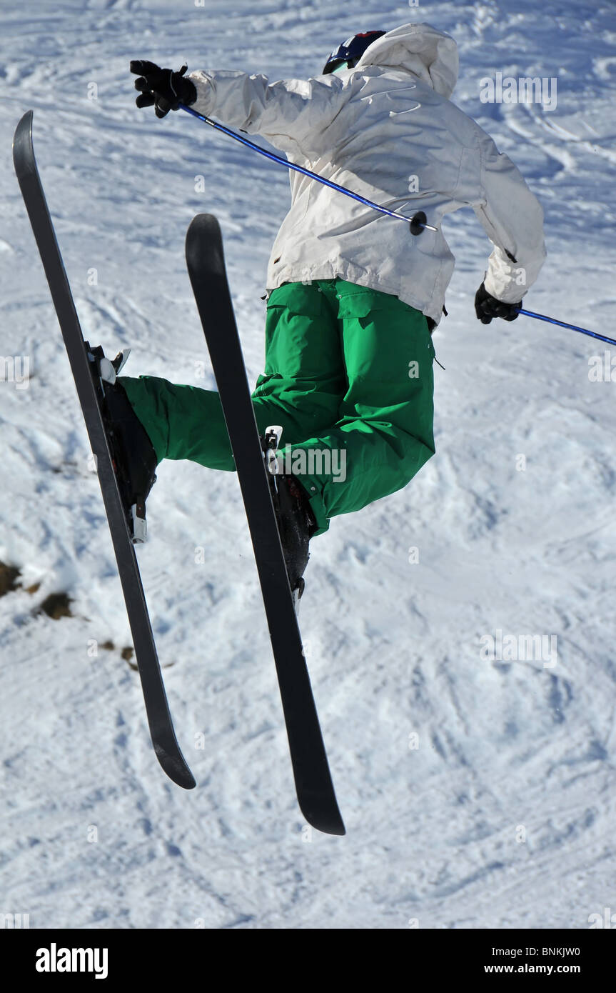 Schweiz Wallis Verbier Acrobat Akrobatik Sprungbrett Tauchen Luft Alpen ...