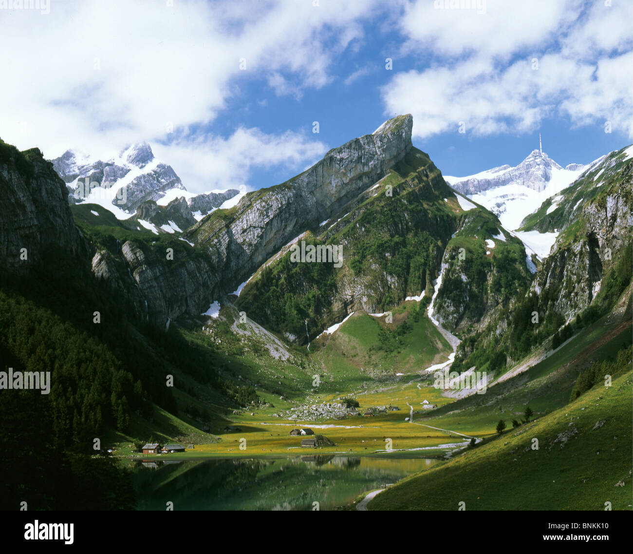 Schweiz Landschaft Alp Stein Bereich Berge See Alp See Berg See Kanton ...