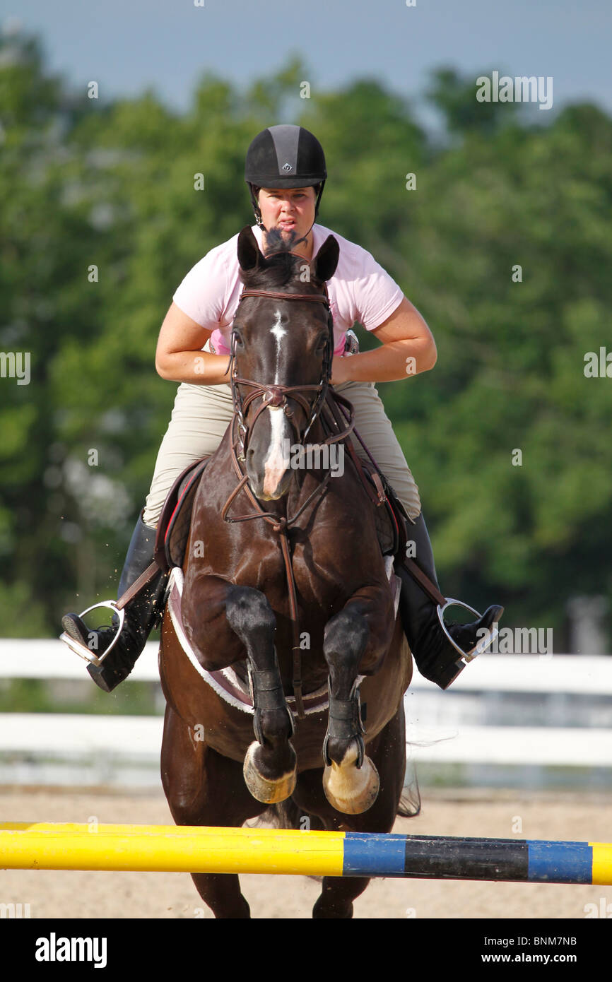 Springender reiter -Fotos und -Bildmaterial in hoher Auflösung – Alamy