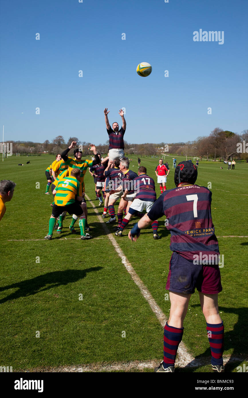 England, West Sussex, Shoreham-by-Sea, Rugby-Mannschaften auf ...