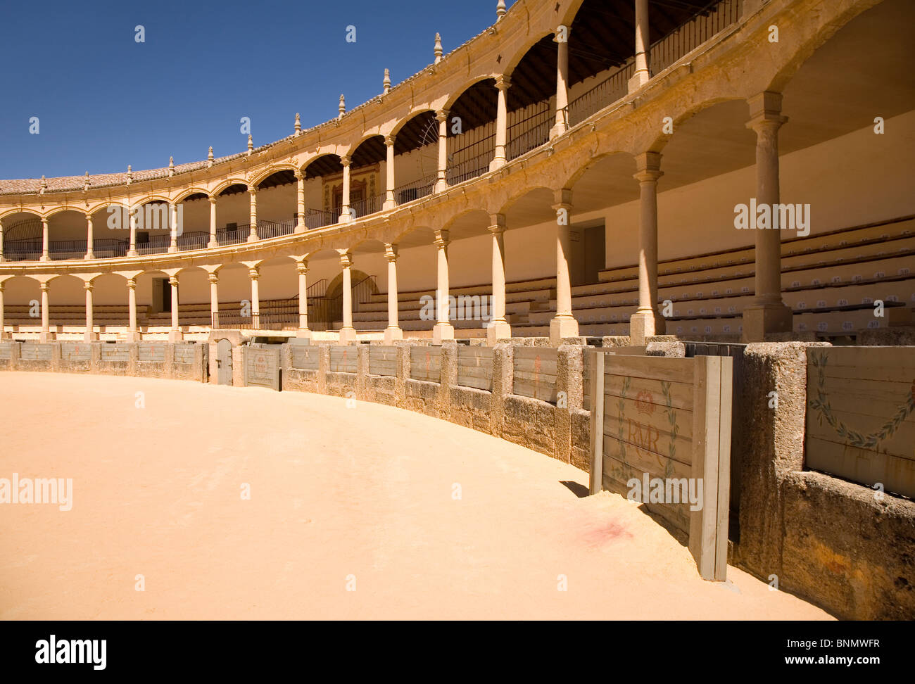 Plaza de Toros Stierkampfarena Ronda Corrida Goyesca Andalusien Spanien ...