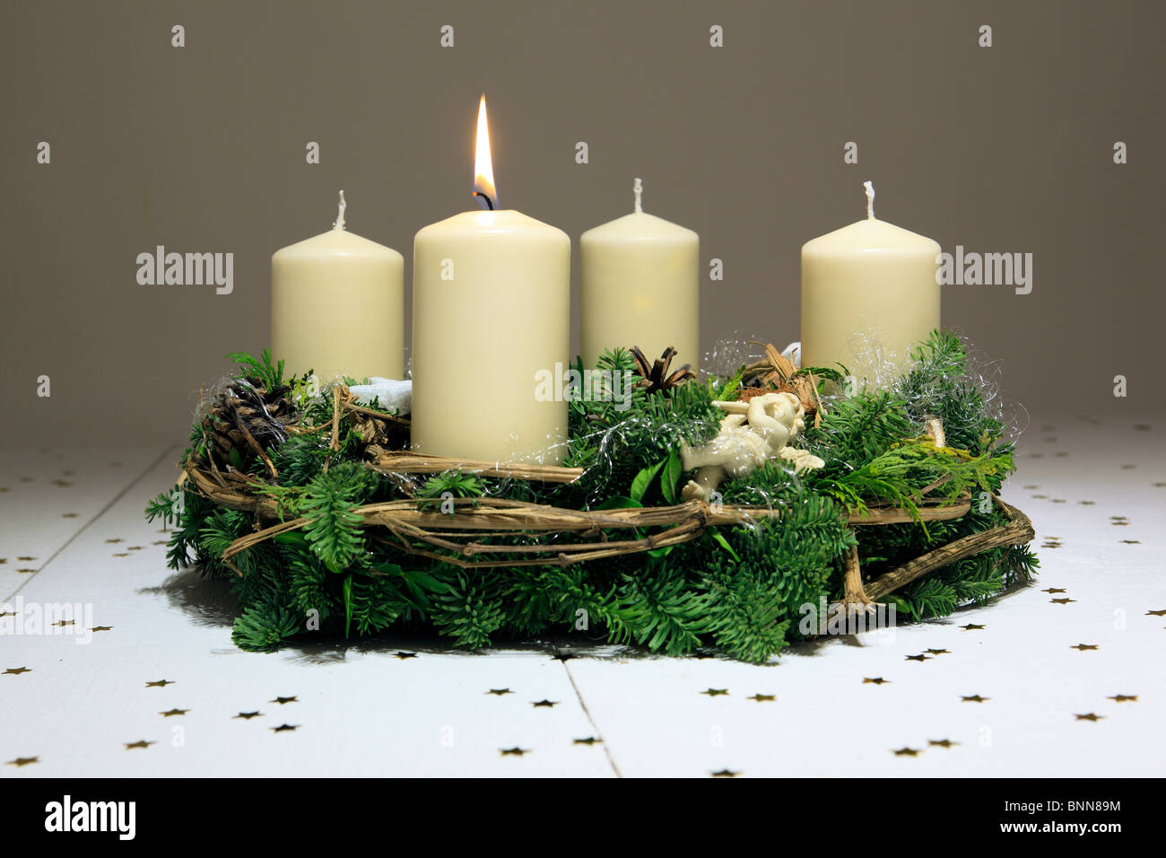 1 4 Advent Advent Kranz Adventszeit Deko Dekoration Schmuck Engel ...