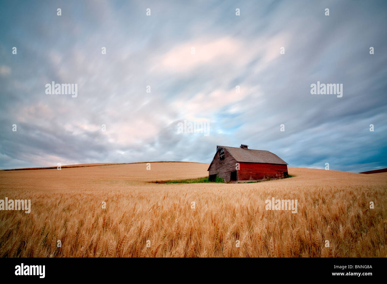 Wolken und Weizenfelder Stockfotos und -bilder Kaufen - Alamy