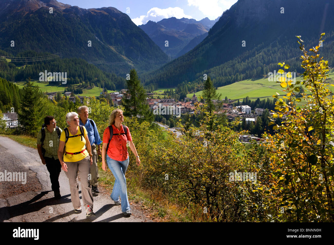 Schweiz Swiss zu Fuß Wandern Albula-Tal Wanderweg Kanton Graubünden ...