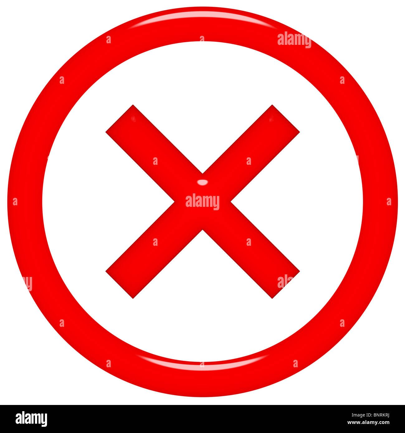 Rotes x zeichen -Fotos und -Bildmaterial in hoher Auflösung – Alamy