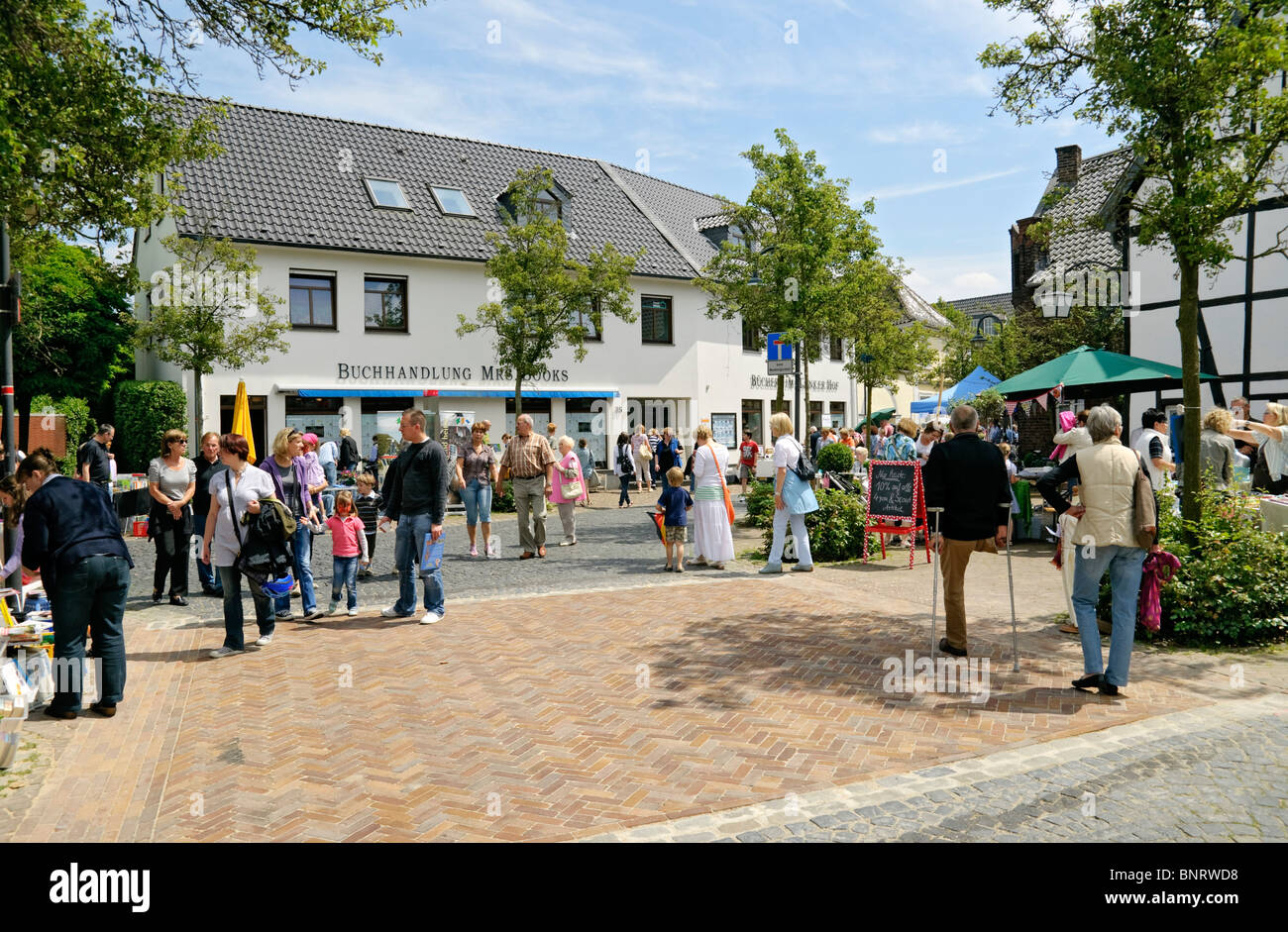 Das Dorf von Lank-Latum, Teil von Meerbusch, in der Nähe von Düsseldorf ...