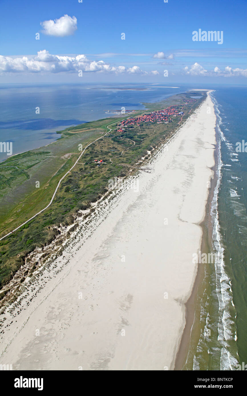 Luftaufnahme von Juist Insel, Ostfriesland, Niedersachsen, Deutschland ...