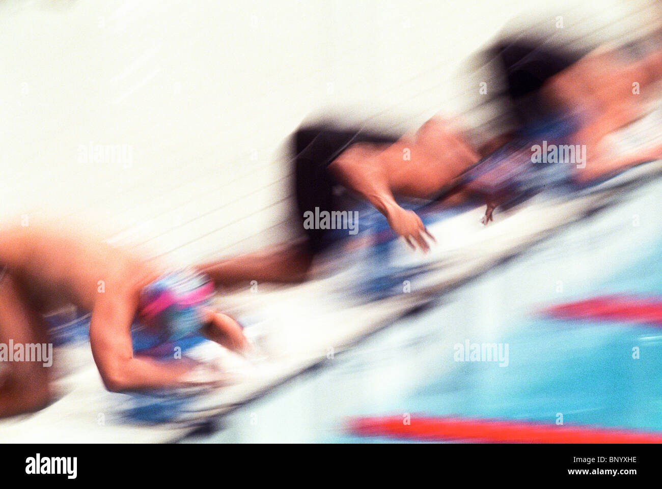 Schwimmrennen Start Stockfotos und -bilder Kaufen - Alamy