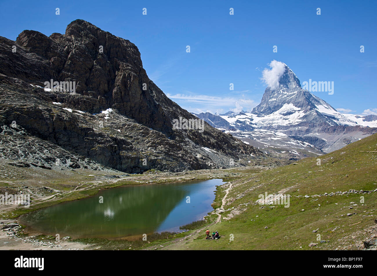 Dieses HDR-Bild, aufgenommen im Juli ist von dem Riffelberg, den ...