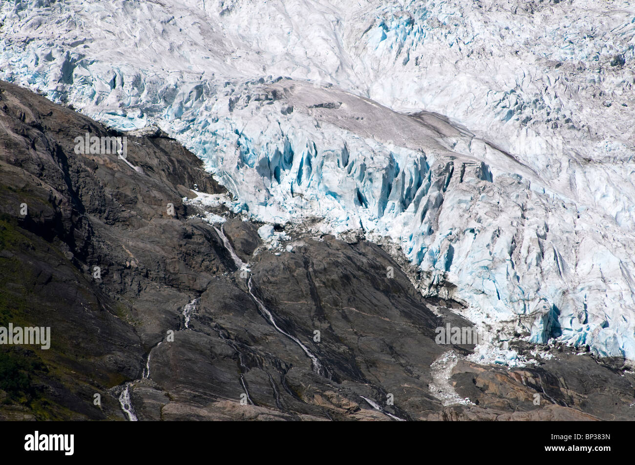 Jostedalsbreen Gletscher von Briksdal, Jostedal Gletscher-Nationalpark ...