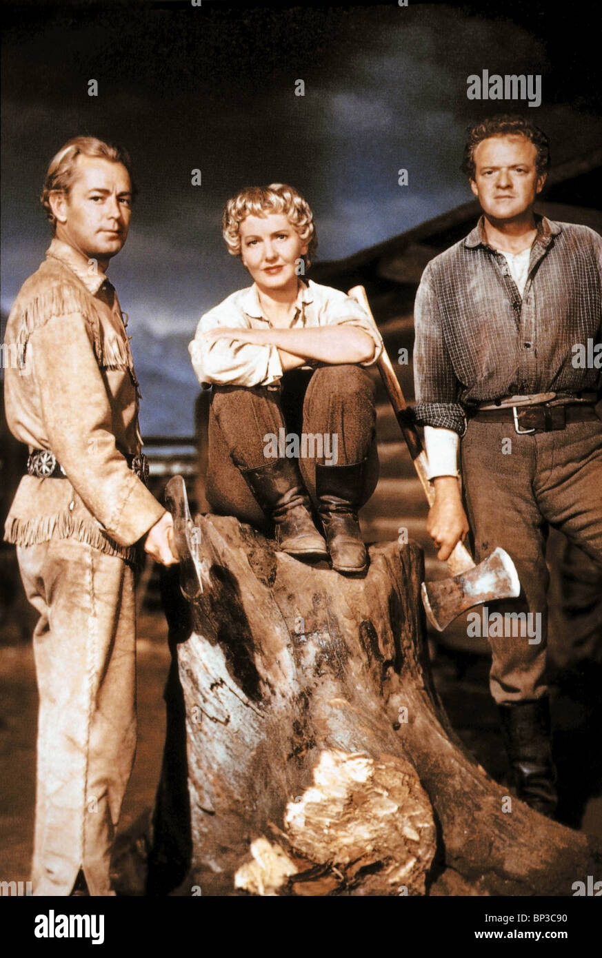 ALAN LADD JEAN ARTHUR VAN HEFLIN SHANE (1953 Stockfotografie - Alamy