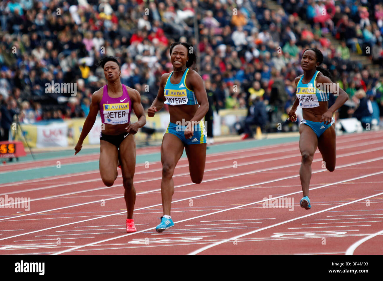 100m sprint race -Fotos und -Bildmaterial in hoher Auflösung – Alamy