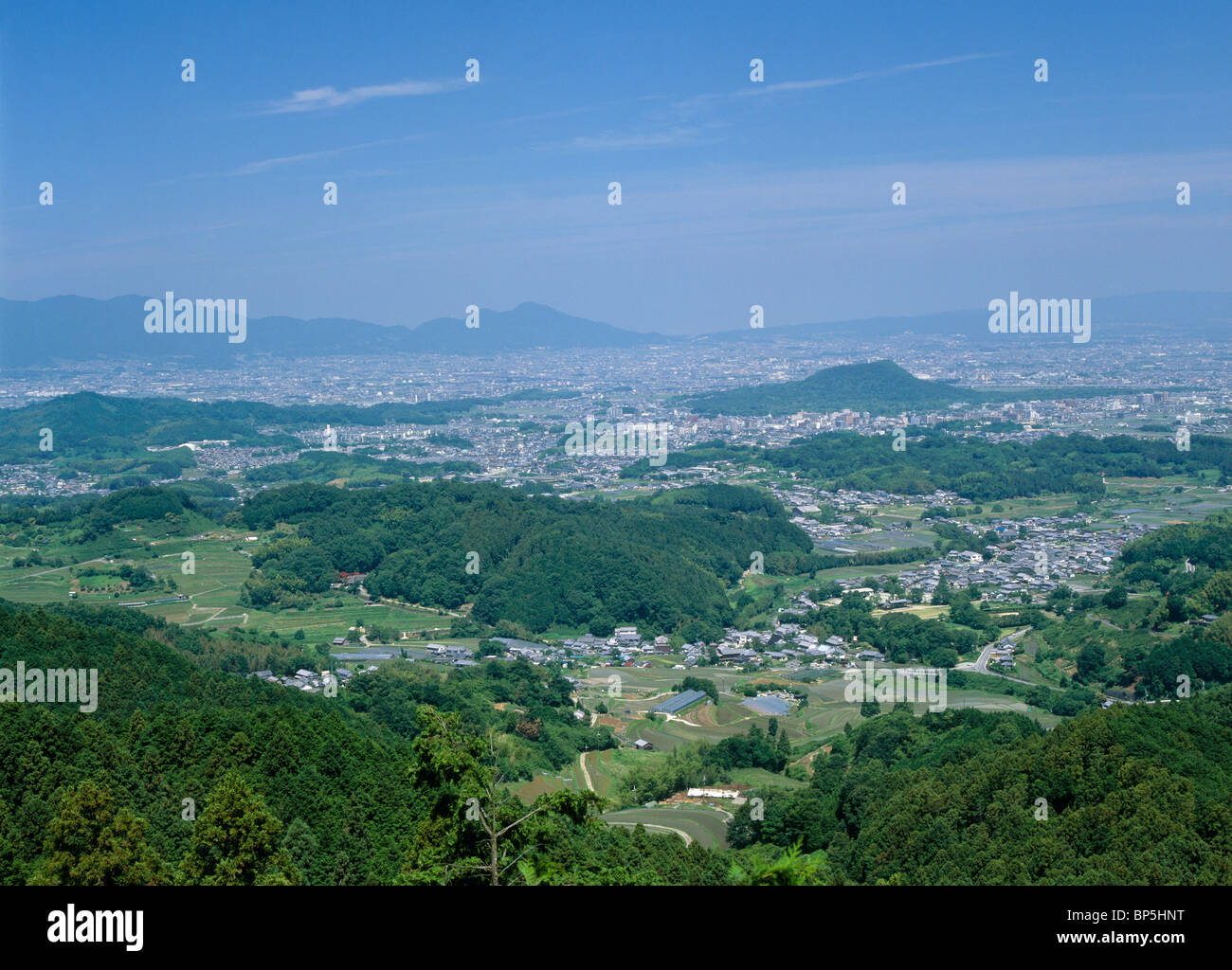 Asuka Dorf und Yamato Berge, Asuka, Takaichi, Nara, Japan ...