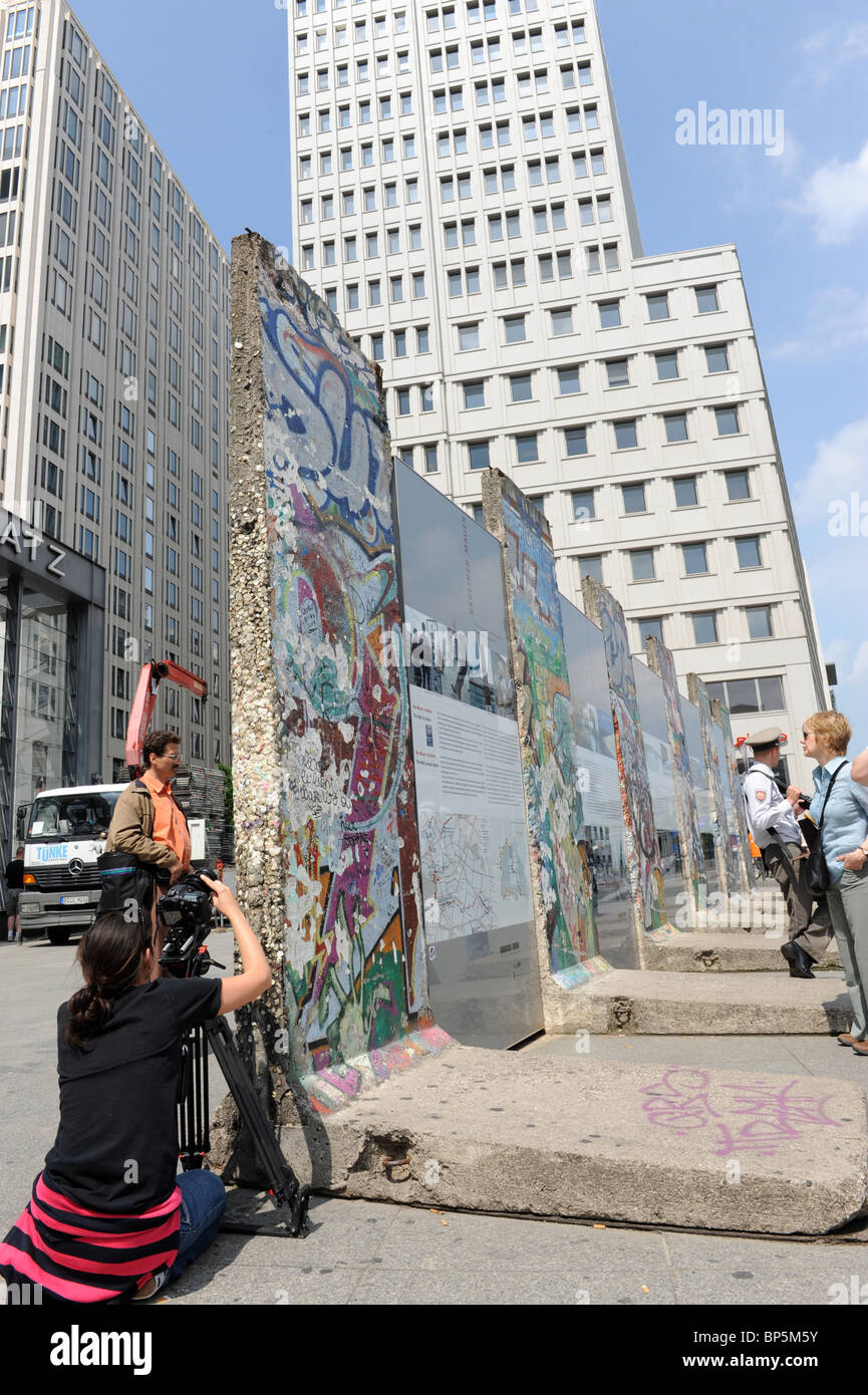 Reste der Berliner Mauer Potsdamer Platz, Berlin Deutschland ...