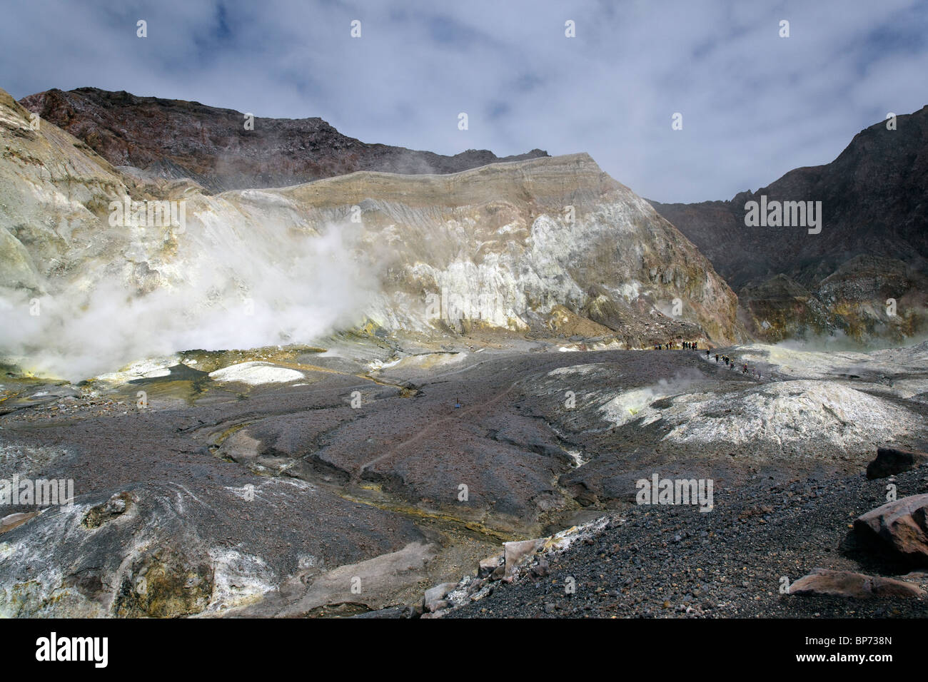 Vulkaninsel White Island anzeigen Stockfotografie - Alamy