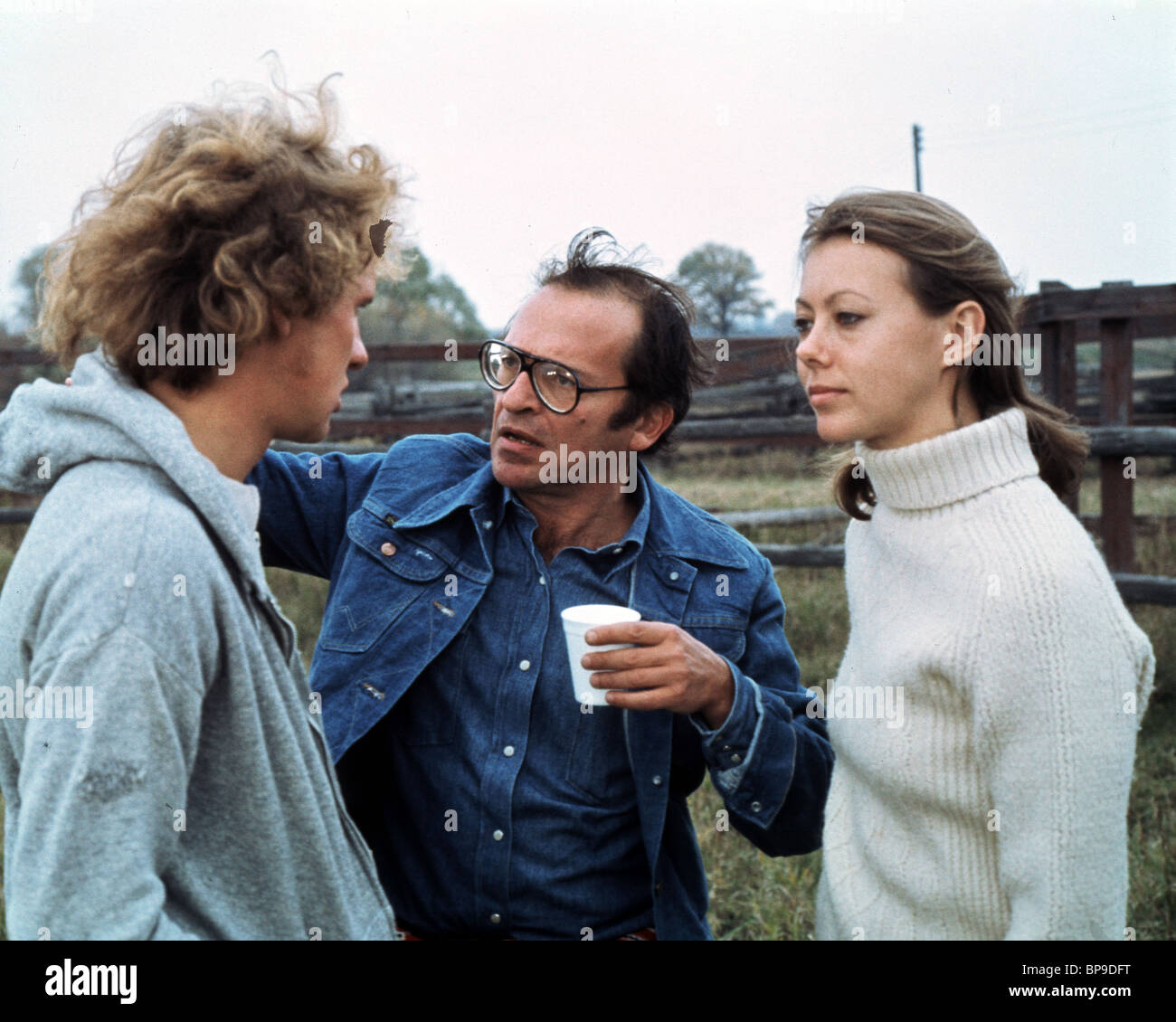 PETER FIRTH, Sidney Lumet, Jenny Agutter, EQUUS, 1977 Stockfotografie ...
