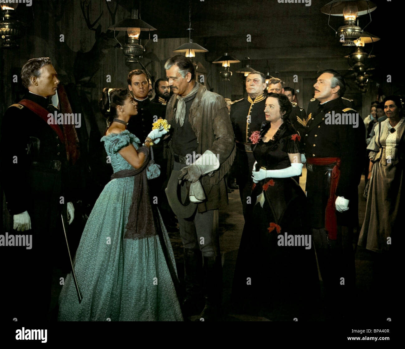 HARRY CAREY JR, JOANNE DRU, JOHN WAYNE, JOHN AGAR, VICTOR MCLAGLEN ...