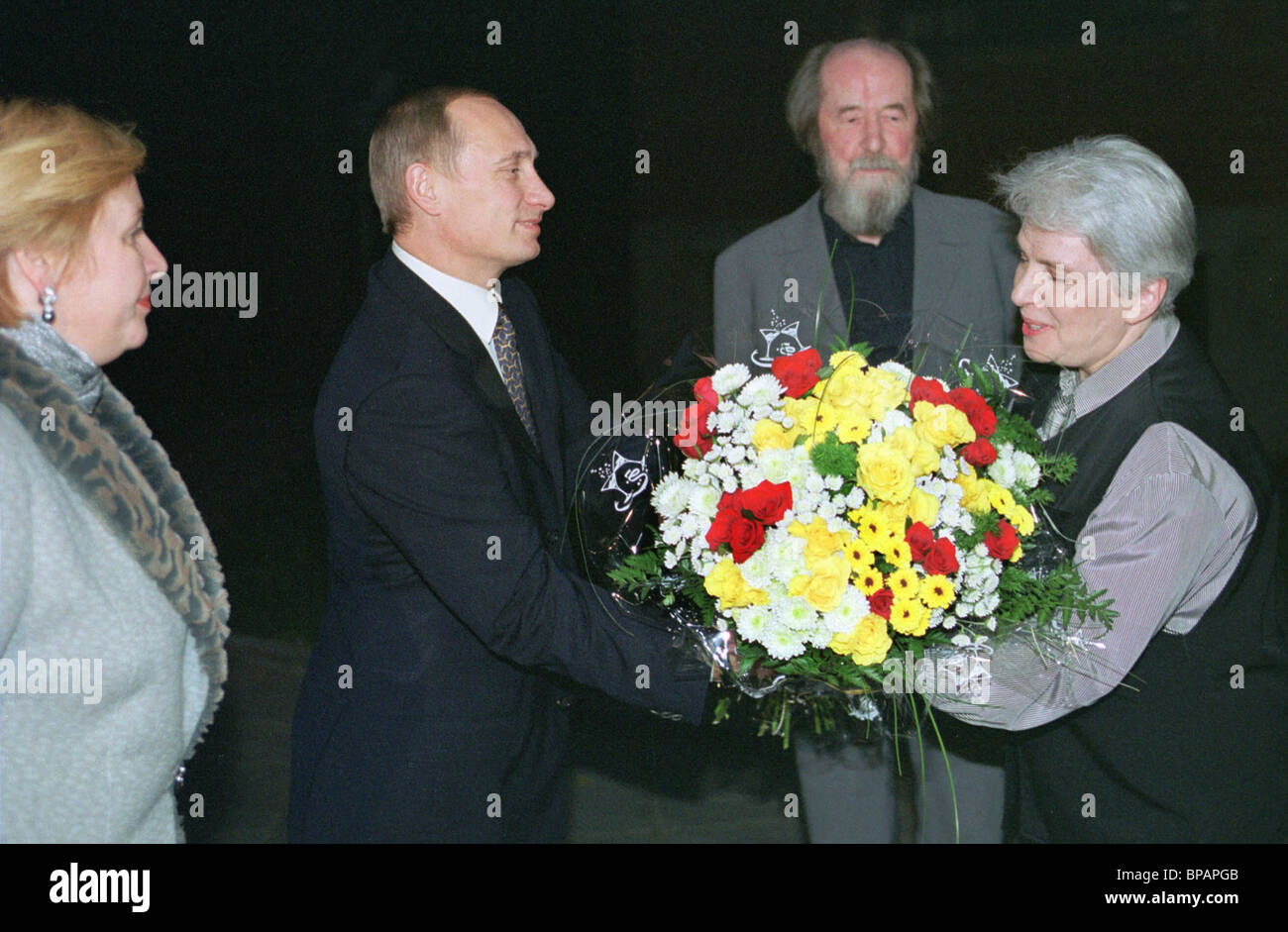 President Russia Vladimir Putin Lyudmila Stockfotos & President Russia ...