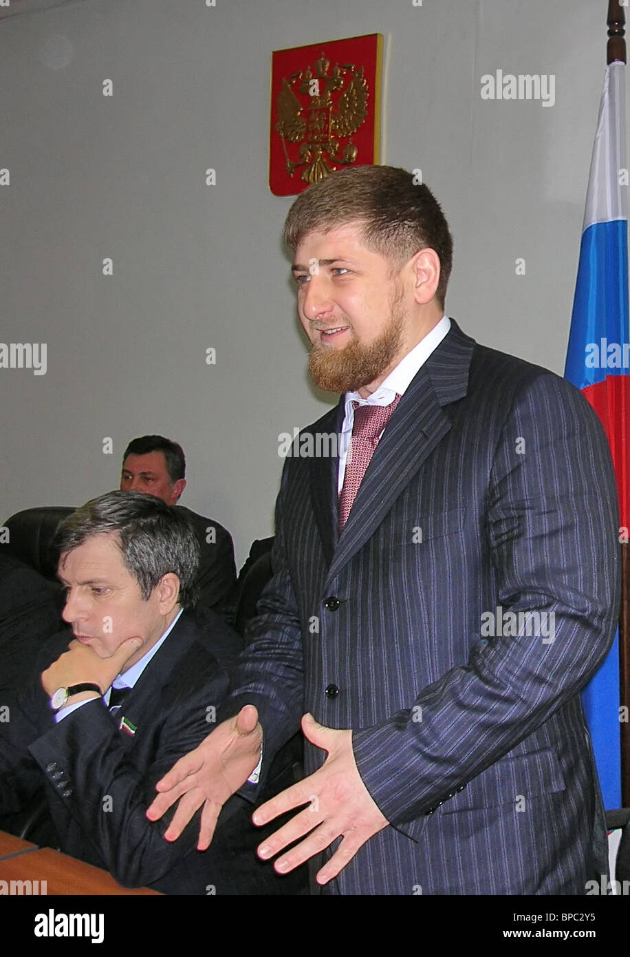 Ramzan Kadyrov Chechen Prime Minister Stockfotos und -bilder Kaufen - Alamy