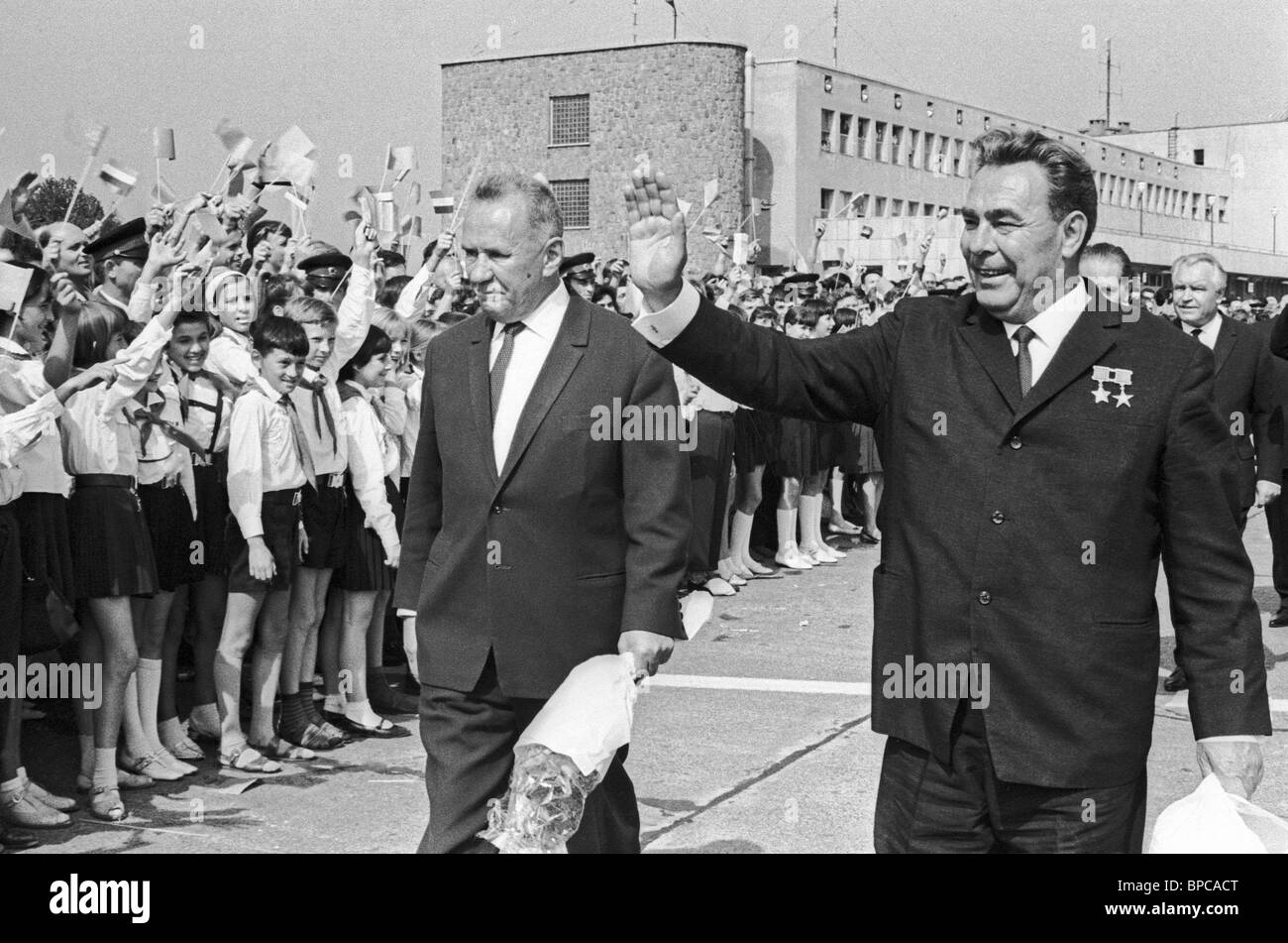 Leonid Breschnew und Alexei Kosygin Stockfotos und -bilder Kaufen - Alamy