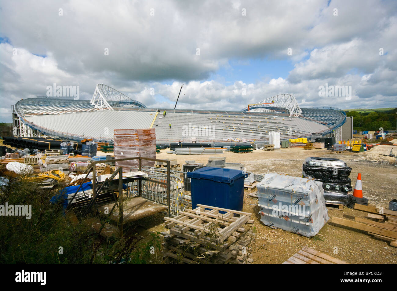Das American Express Community Stadium in Falmer im Bau. Die neue ...