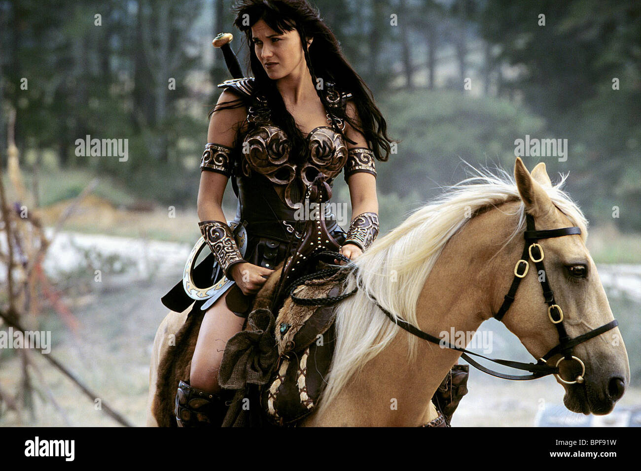 Warrior Princess Tv Lucy Lawless Xena Stockfotos und -bilder Kaufen - Alamy
