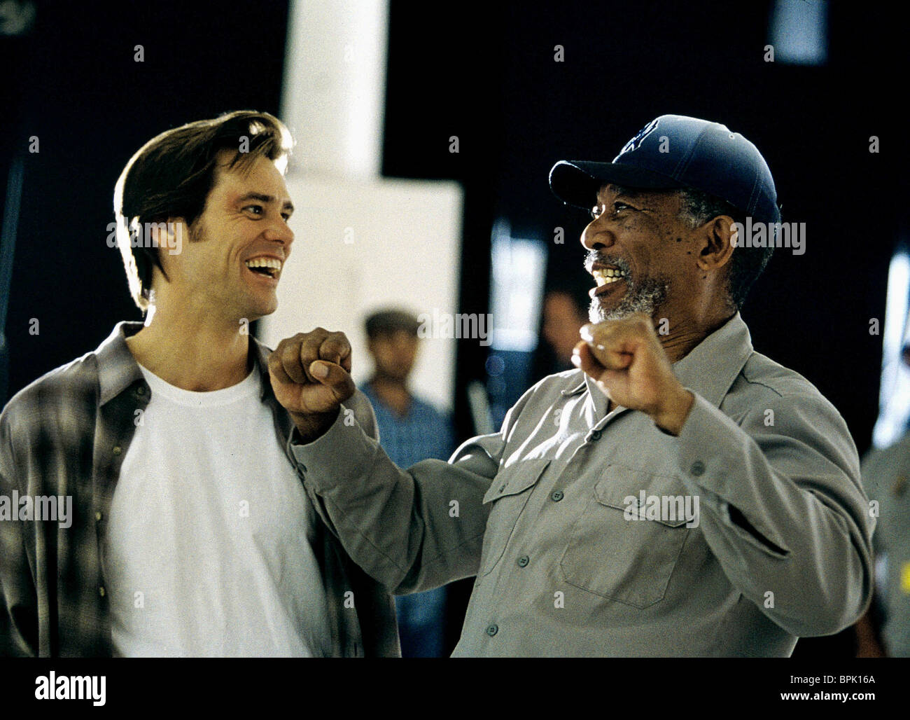JIM CARREY, Morgan Freeman, Bruce Almighty, 2003 Stockfotografie - Alamy