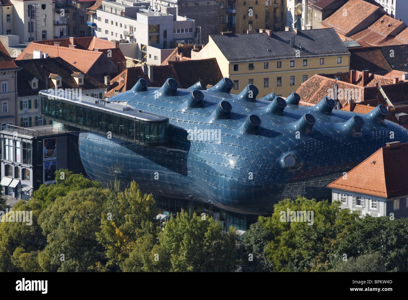 Kunsthaus, aka der Friendly Alien, blob-Architektur von Peter Cook und ...